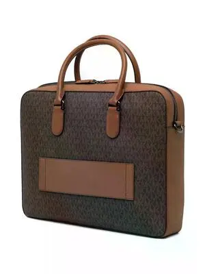 Michael Kors Monogram Zip Briefcase