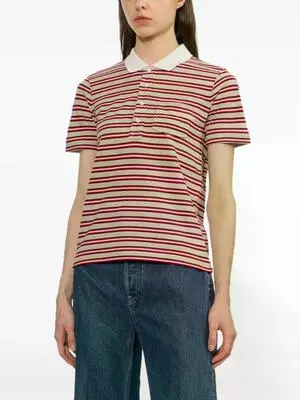 A.p.c. Oscar" Striped Polo Shirt - Red