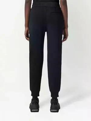 Burberry Logo Print Cotton Track Pants