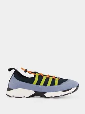 Marni Lycra And Suede Running Sneakers - Blue