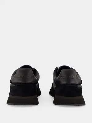 Dolce & Gabbana Dg Cushion Calfskin Leather Low Top Sneakers - Black