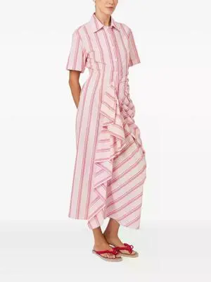 Rosie Assoulin Striped Shirt Dress