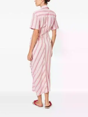 Rosie Assoulin Striped Shirt Dress