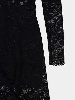 Rabanne High-neck Lace Maxi Dress