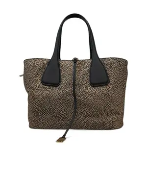 Borbonese Zip Up Top Handle Bag