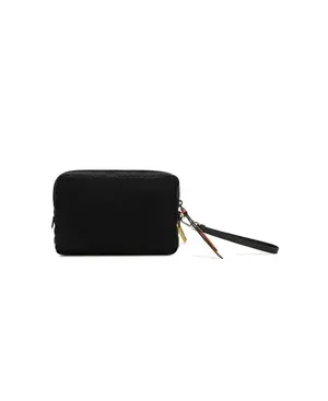 Prada Logo Zipper Clutch