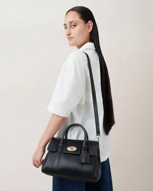 Mulberry Small Bayswater Top Handle Bag - Black