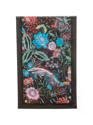 Missoni Floral-print Bird-motif Scarf - Brown