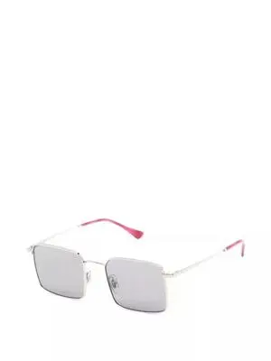 Ray-ban Square Frame Tinted Lenses Sunglasses - Silver