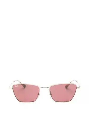 Ray-ban Geometric Frame Sunglasses - Gold