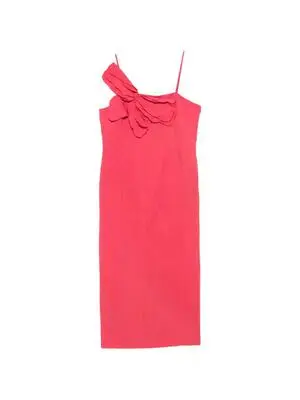Blumarine Spaghetti Strap Midi Dress - Pink