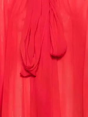 Blumarine Hooded Pussy-bow Cape