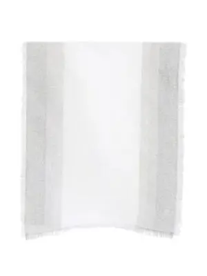 Peserico Frayed Scarf - White