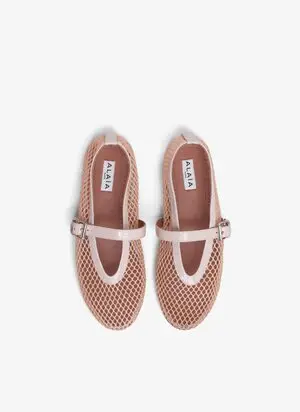 Alaïa Fishnet Ballet Flats