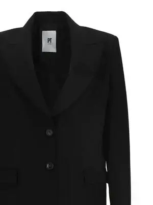 PT TORINO Victoria Peak-lapel Single-breasted Blazer