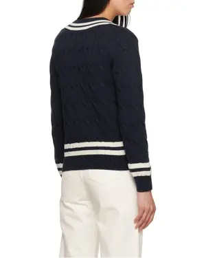 SPORTY  RICH Sporty & Rich V-neck Sweater