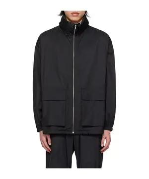 Auralee Concealed-hood Cargo Jacket