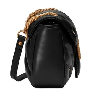 Gucci Gg Marmont Logo Plaque Small Shoulder Bag