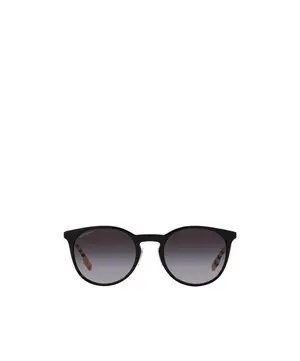 Burberry Round Frame Sunglasses - Black
