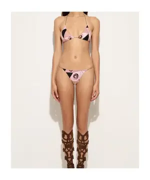 Emilio Pucci Printed Stretch Lycra Bikini Briefs - Multicolor