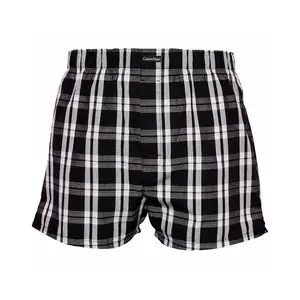 Calvin Klein Checkered Boxer Shorts - Black