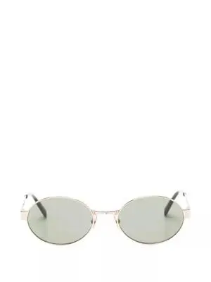 Saint Laurent Oval-frame Sunglasses - Gold