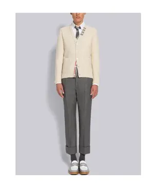 Thom Browne V-neck Cardigan With Striped Details