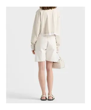 Prada Denim Bermuda Shorts - White