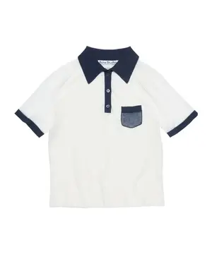 Acne Studios Short Sleeve Polo Top - White