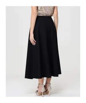 Alberta Ferretti High-waisted Midi Skirt