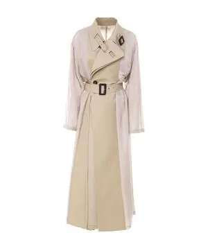 MAISON MARGIELA Panelled Trench Coat - Nude