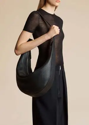 Khaite Augustina Hobo Bag - Black