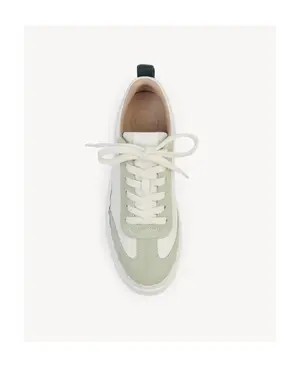 Chloé Low Top Lace-up Sneakers With Scalloped Detailing