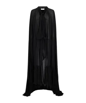 Blumarine Tie-detail Cape Coat