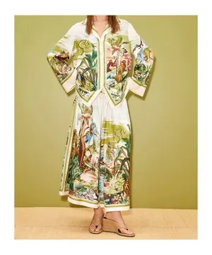 ALEMAIS Jungle Boogie Silk Culottes