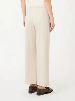 Max Mara S" Argenta Cropped Drawstring Pants - Beige