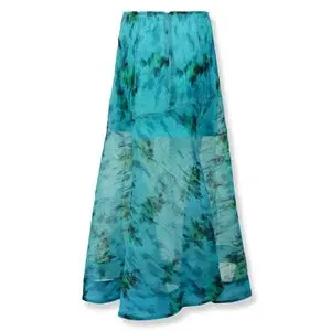GANNI Shibori Organza Fluid Skirt