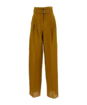 Max Mara High-waisted Wide-leg Trousers - Brown