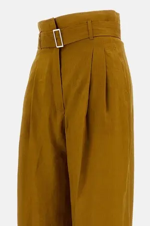 Max Mara High-waisted Wide-leg Trousers - Brown