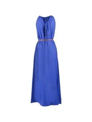 Max Mara Zuppa Halterneck Maxi Dress - Navy Blue
