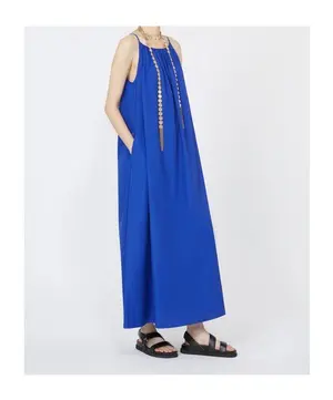 Max Mara Zuppa Halterneck Maxi Dress - Navy Blue