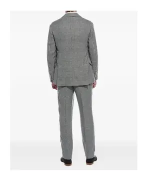 Brunello Cucinelli Plaid Single-breasted Suit
