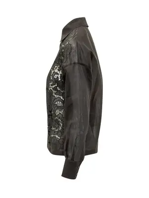 Max Mara Cali Embroidered Long Sleeve Shirt