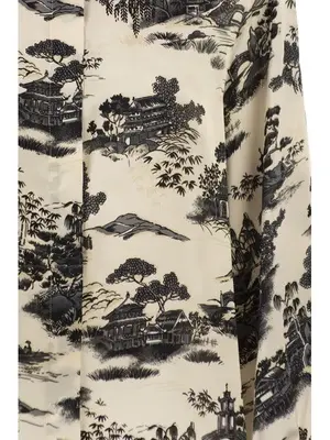 Max Mara Msevetro" Toile Print Silk Shirt