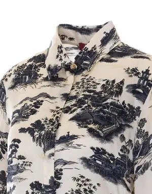 Max Mara Msevetro" Toile Print Silk Shirt