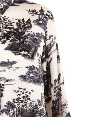 Max Mara Msevetro" Toile Print Silk Shirt