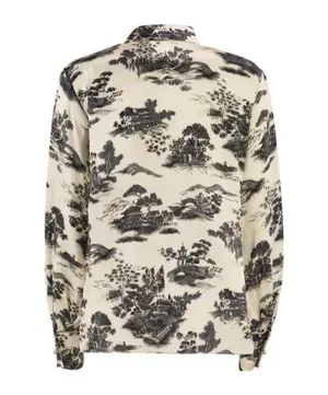 Max Mara Msevetro" Toile Print Silk Shirt