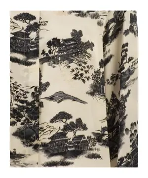 Max Mara Msevetro" Toile Print Silk Shirt