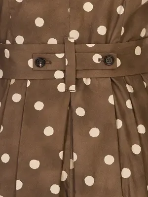 Max Mara Polka Dot Belted Dress