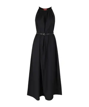 Max Mara Zuppa Halterneck Maxi Dress - Black